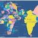 Wall Art Impressions™ 55"x24" World Population Cartogram Map - Etsy