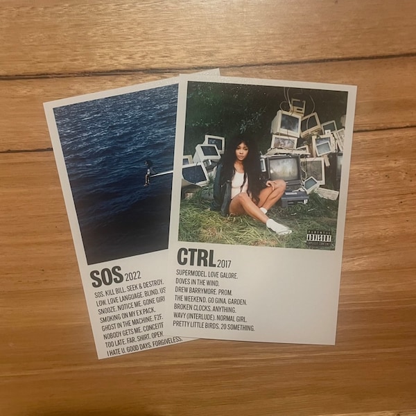 Sza Album Poster Set - Etsy