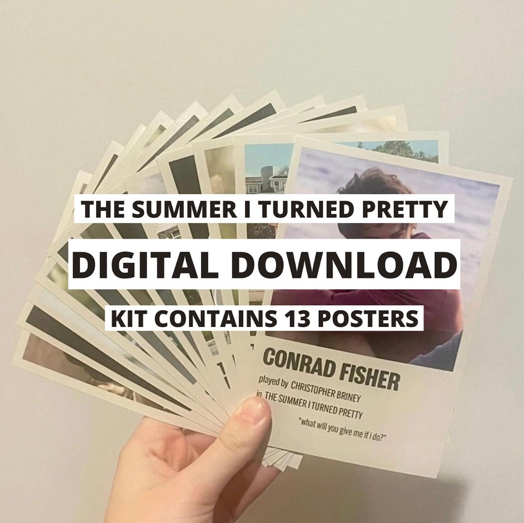 Minimalist Aesthetic the Summer I Turned Pretty Character Poster Print ...