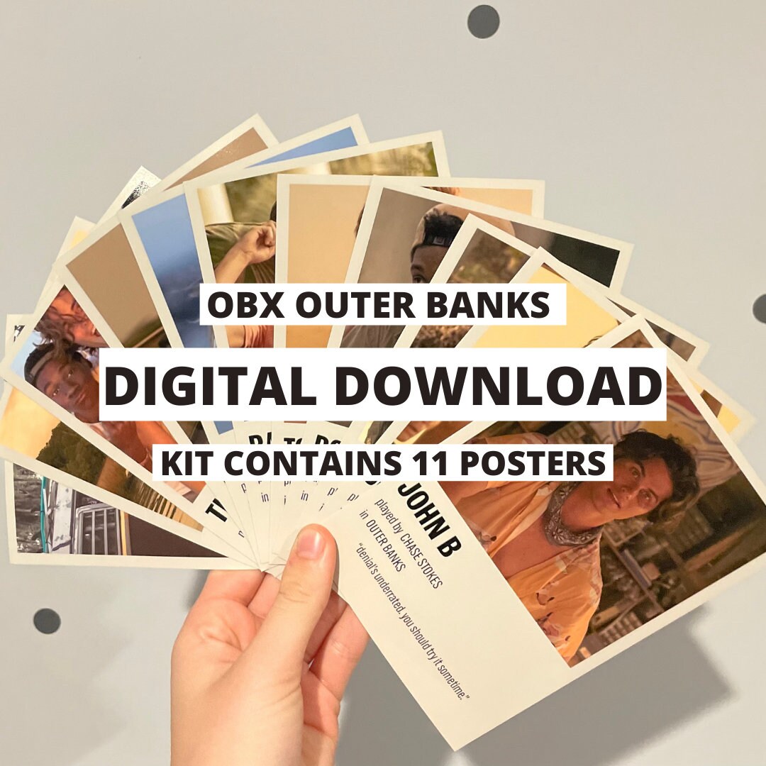 Minimalist Aesthetic Outer Banks OBX Character Poster Print - Etsy UK