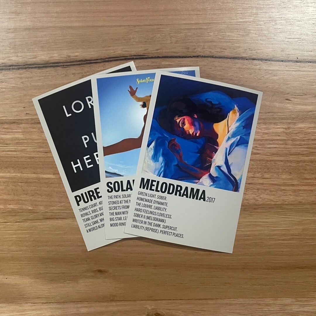 Minimalist Lorde Album Covers Poster Print Pack Set of 3 - Etsy