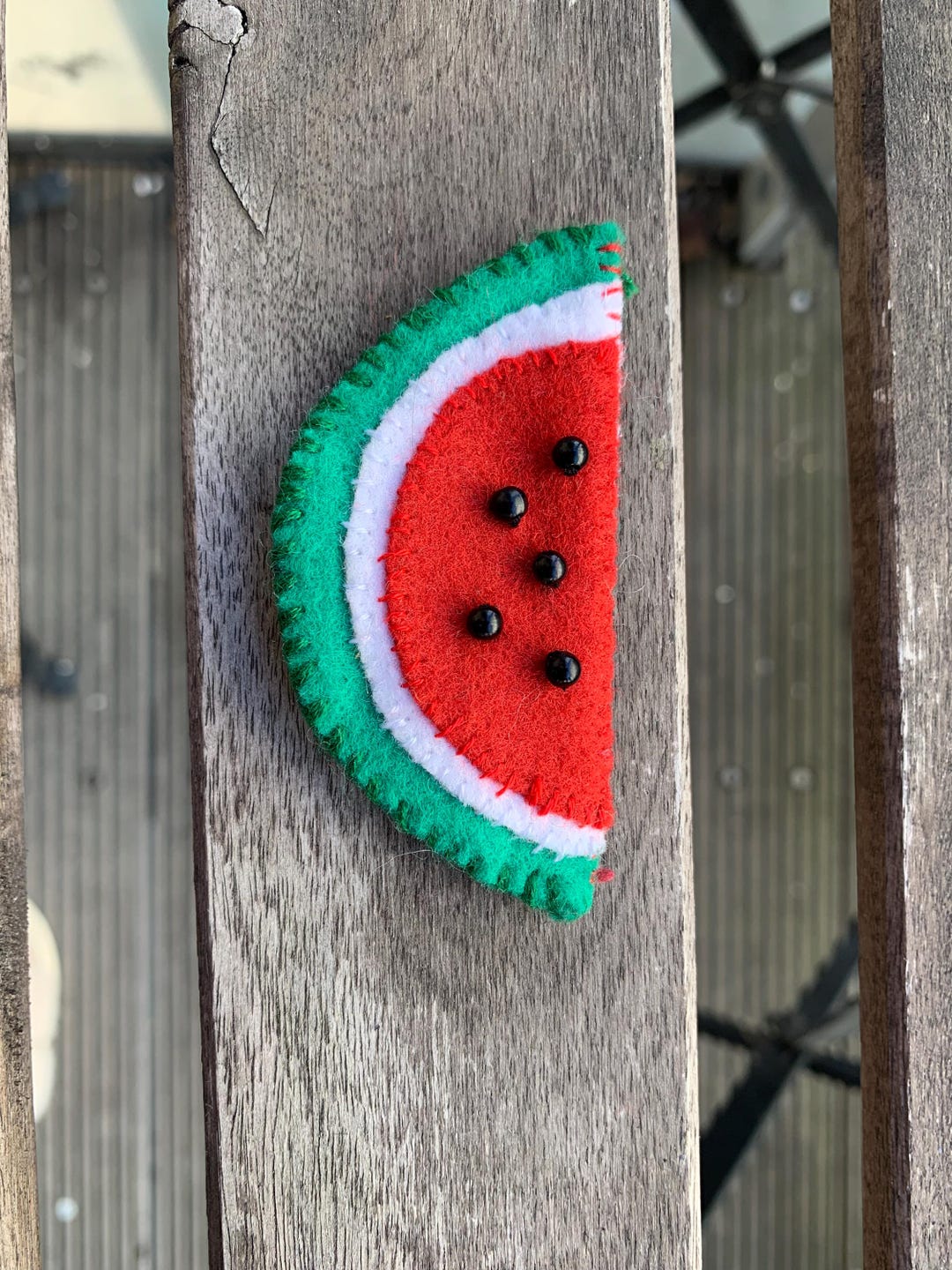 Felt Watermelon Badge Handmade - Etsy