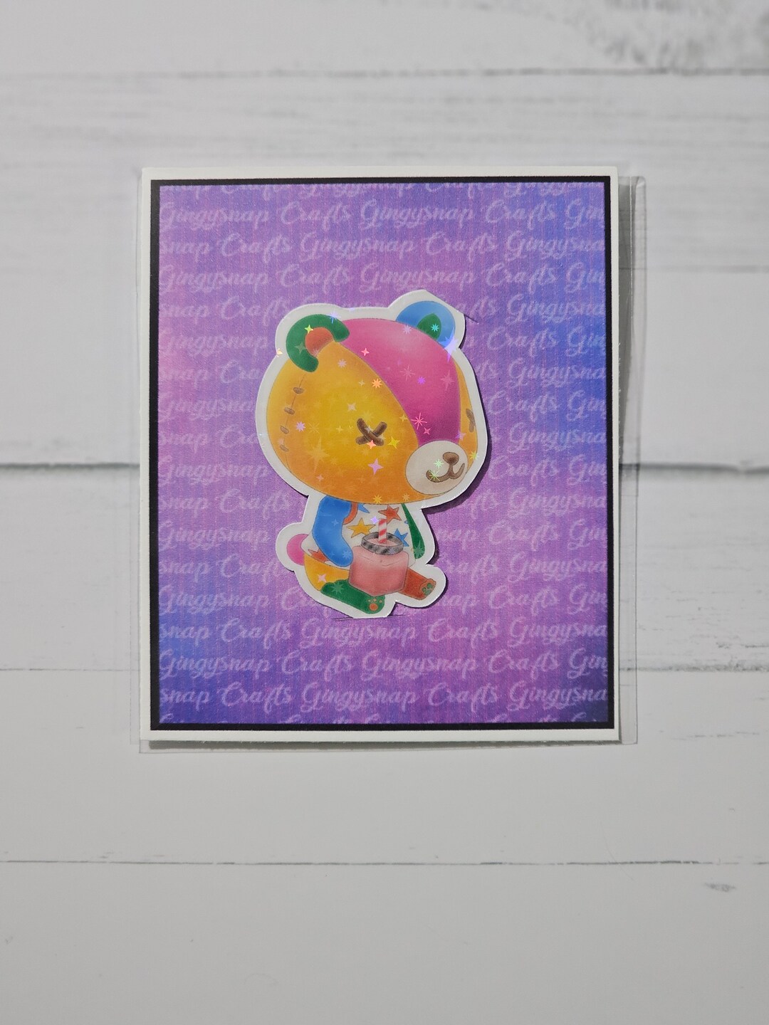 ACNH Stitches Holographic Sticker - Etsy