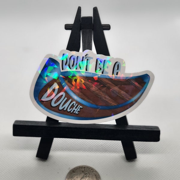 Dont Be a Douche Canoe Sticker - Etsy