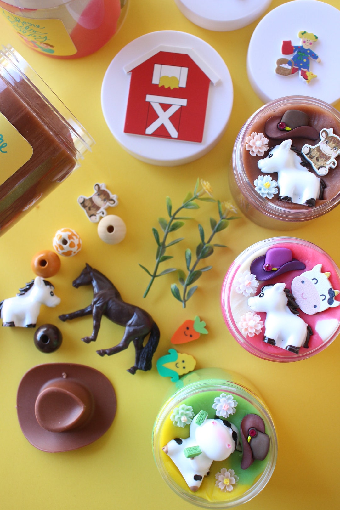 Farm Playdough Jars - Etsy