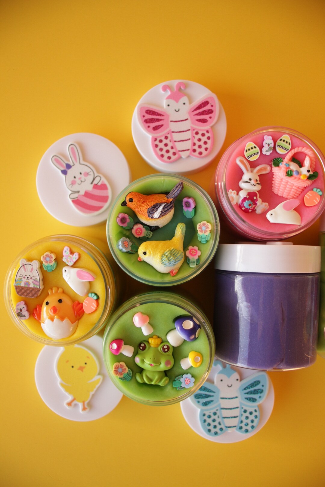 Easter Playdough Jars Favors, Easter Class Gifts, Easter Basket ...