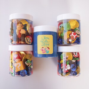 Mario Party Favor Playdough, Playdough Favors, Super Mario Goodie Bag ...