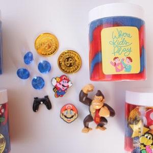 Mario Party Favor Playdough, Playdough Favors, Super Mario Goodie Bag ...