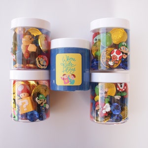 Mario Party Favor Playdough, Playdough Favors, Super Mario Goodie Bag ...