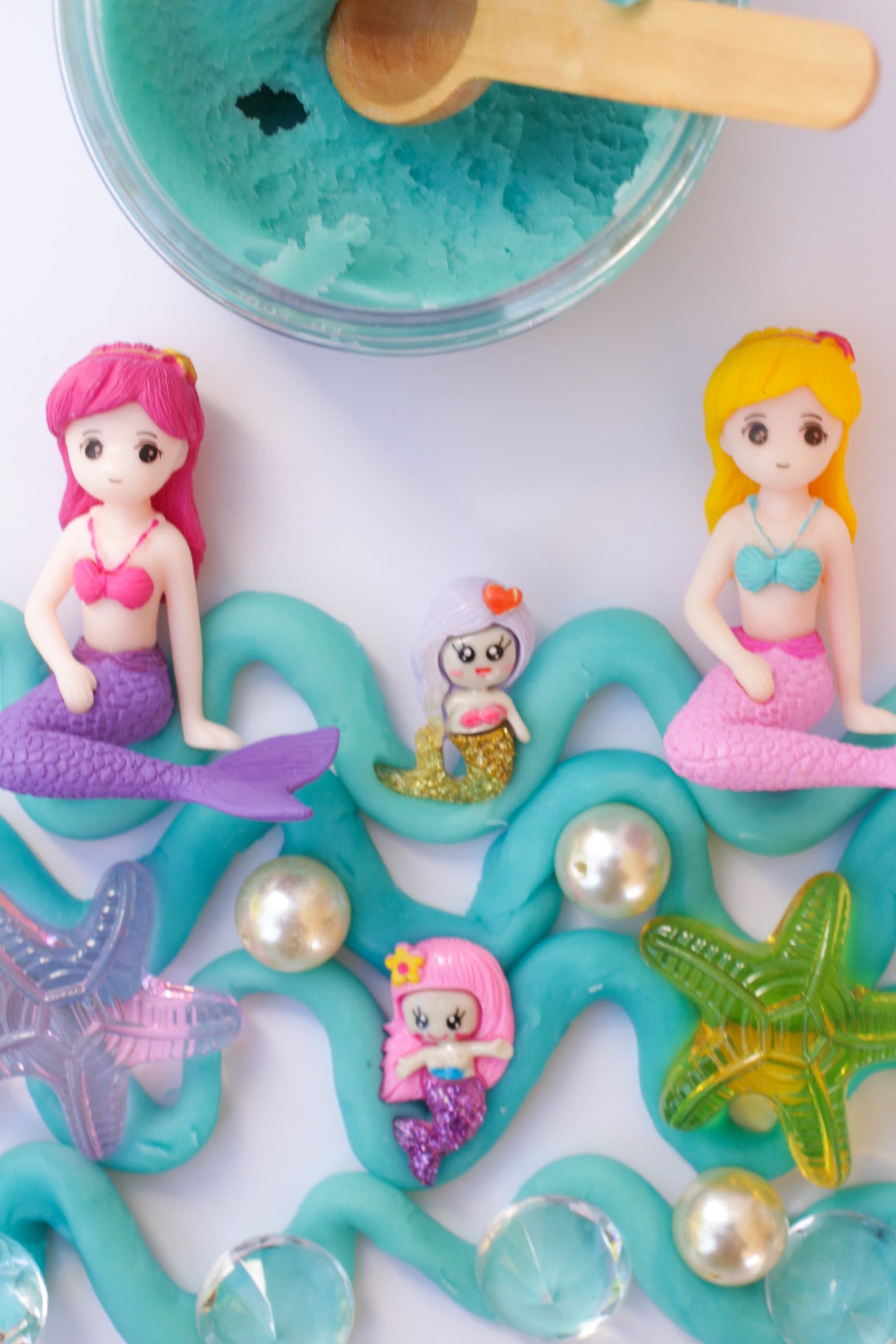 Mermaid Playdough Mini Kit Mermaid Sensory Kit Kids Birthday - Etsy