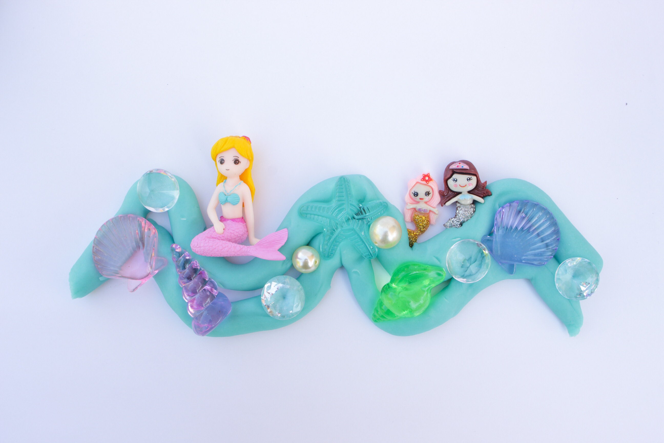 Mermaid Playdough Jar, Acrylic Sea Decor, Party Favor - Etsy