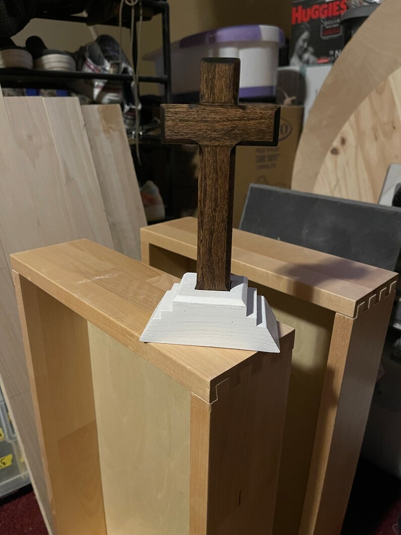 Desk Decor, Desk Cross, Handmade Desk Cross, Home Decor, Religious ...