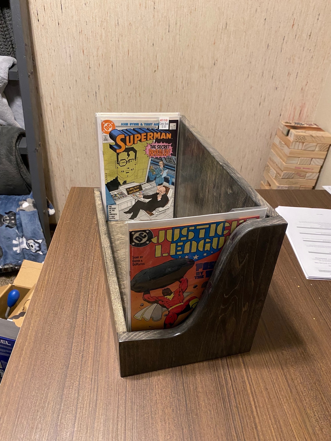 Comic Book Holder, Magazine Organizer, Hardwood, Hand Crafted, Decor - Etsy