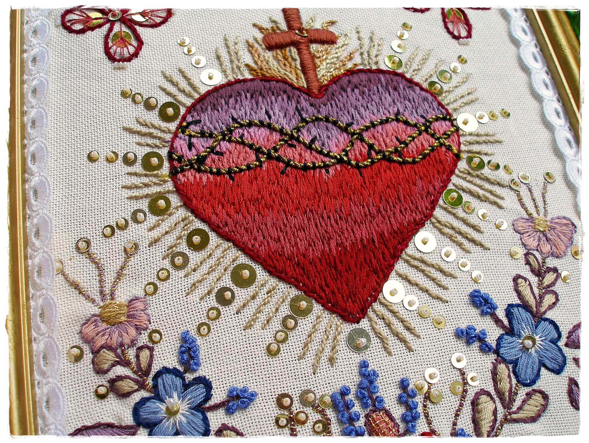 Loving Heart of Jesus Christ Flaming Sacred Heart - Etsy