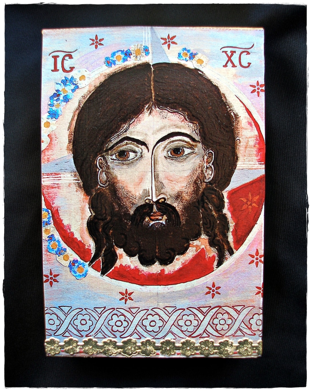 Mandylion Jesus Christ Light of the World, Easter Jesus, Wood ...