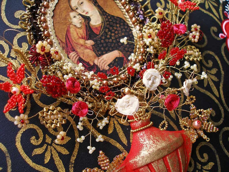 Veneration of Holy Mother of God With Son, Devotion to Mary, Peasant ...