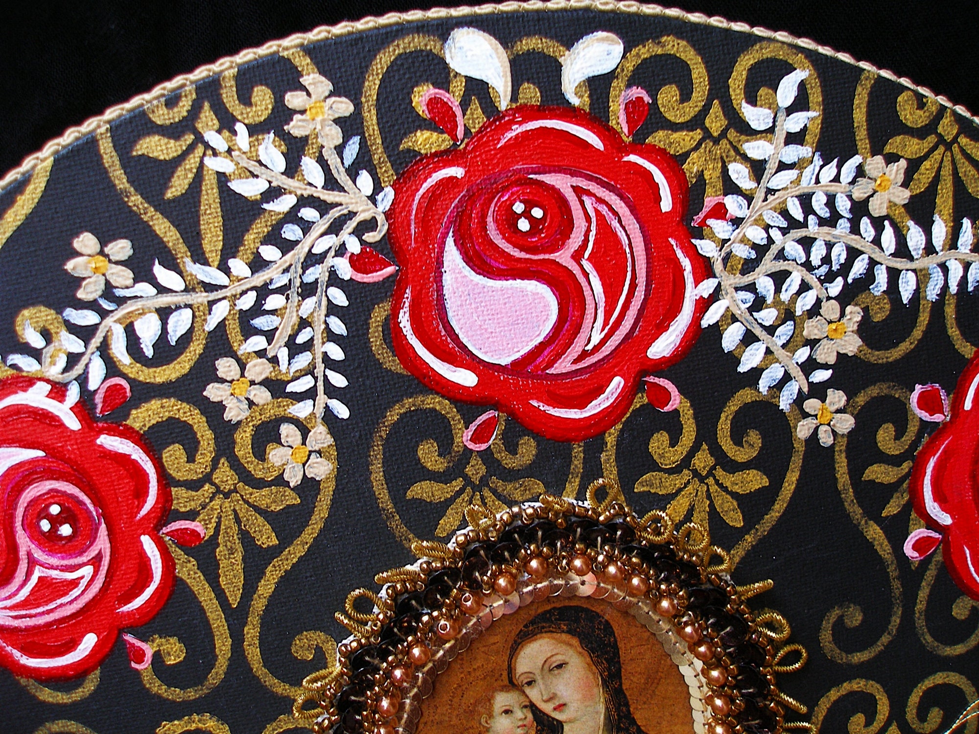 Veneration of Holy Mother of God With Son, Devotion to Mary, Peasant ...