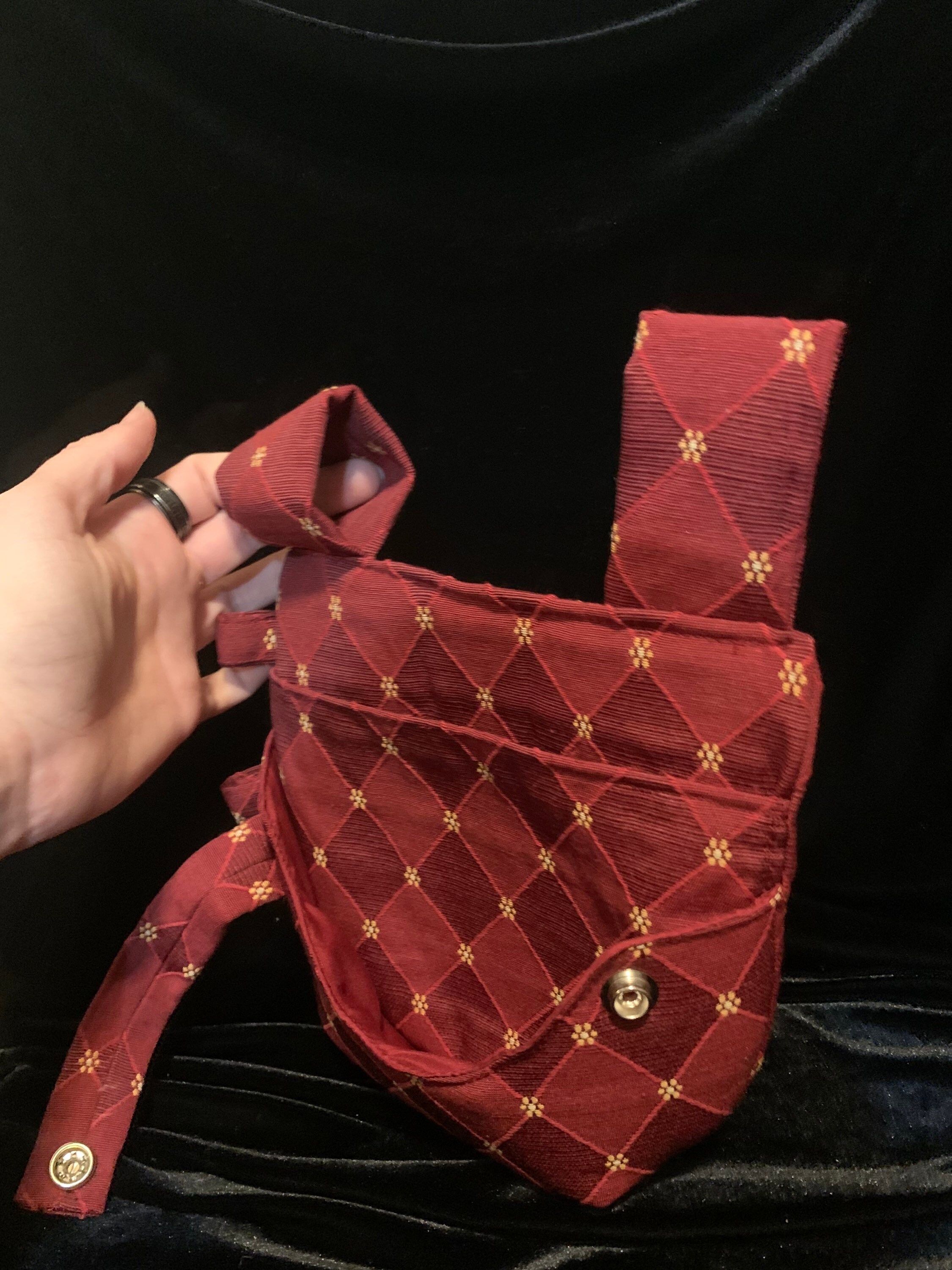 Red and Gold Diamond Tea Cup Holster - Etsy