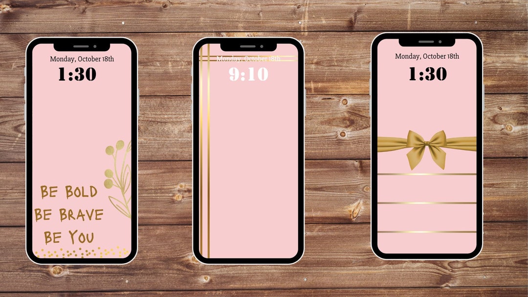 IPhone Home Screen Background Wallpaper Pink and Sparkles Set of 5 - Etsy