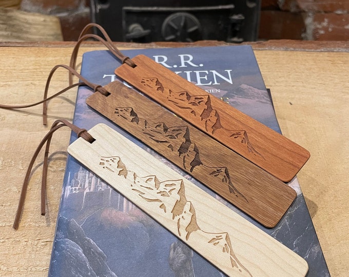 Wild Mountain Range. Laser Engraved Wooden Bookmark. Scottish Hand Made ...