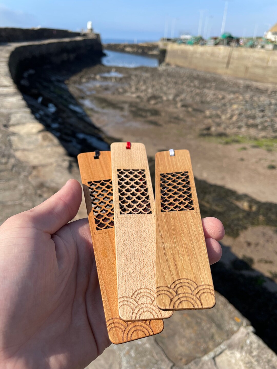 Geometric, Scale Pattern , Bookmark, Wooden - Etsy