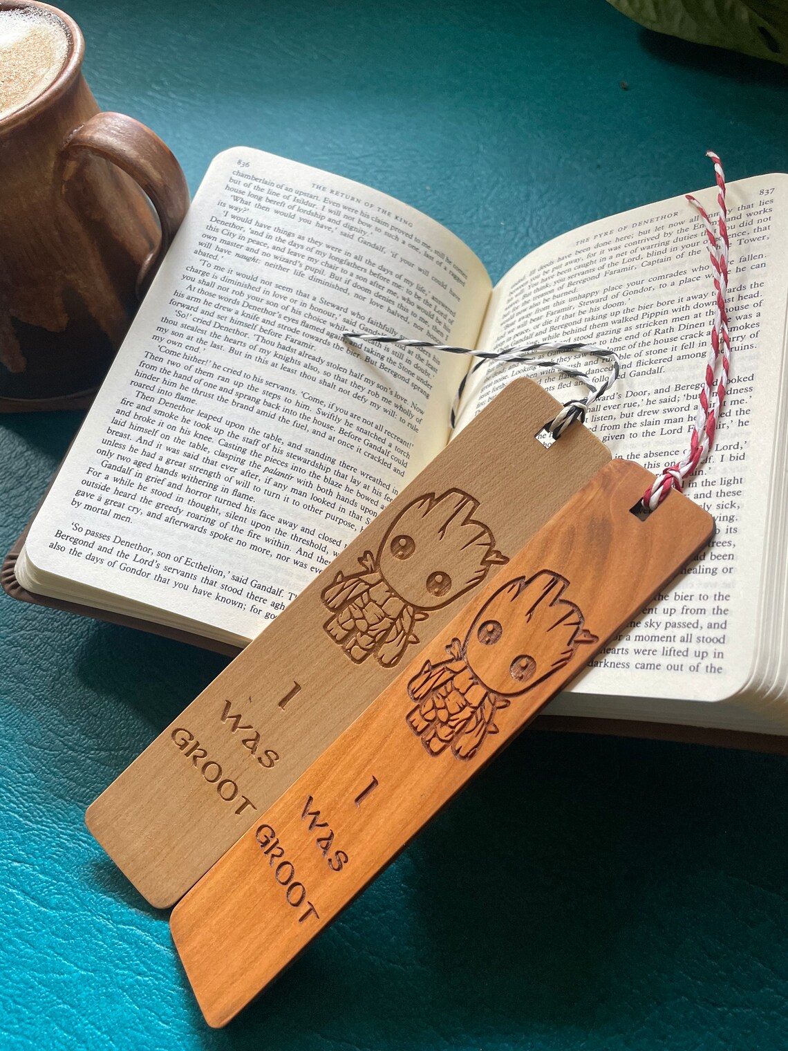 Laser Engraved Wooden Bookmark " I Was Groot" - Etsy