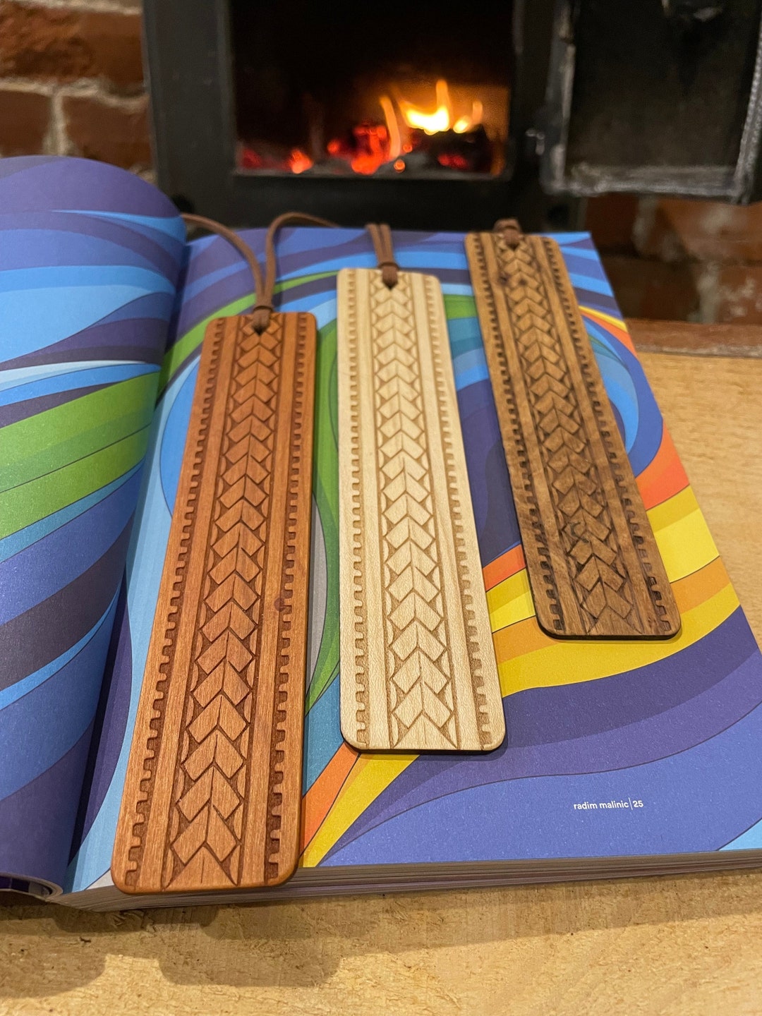 Maori Tribal Pattern. Laser Engraved Wooden Bookmark. Scottish Timber ...