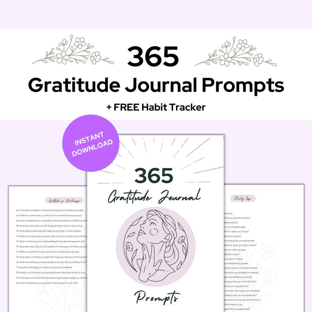365 Daily Gratitude Journal | Daily Reflection | Self Discovery Journal ...