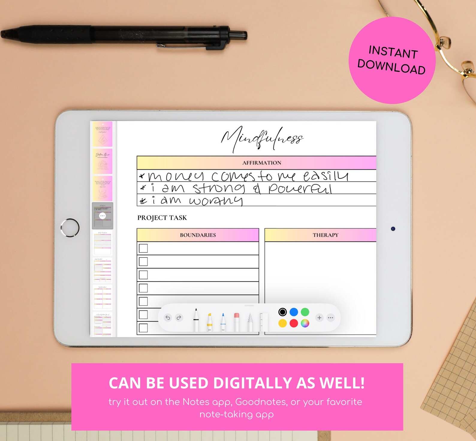 Manifestation Planner & Activity Journal PRINTABLE | Law of Attraction ...