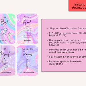 Positive Affirmations Card Bundle | Self Love | Affirmation Station ...