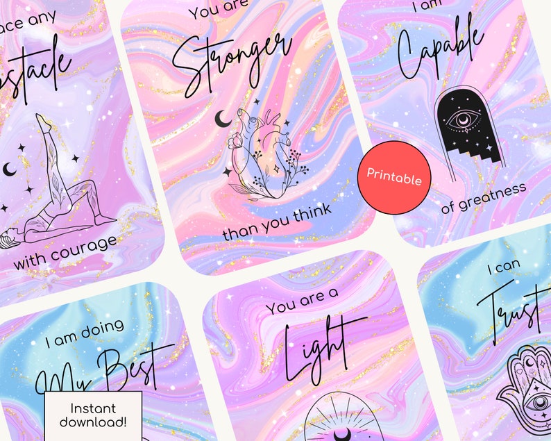 Positive Affirmations Card Bundle | Self Love | Affirmation Station ...