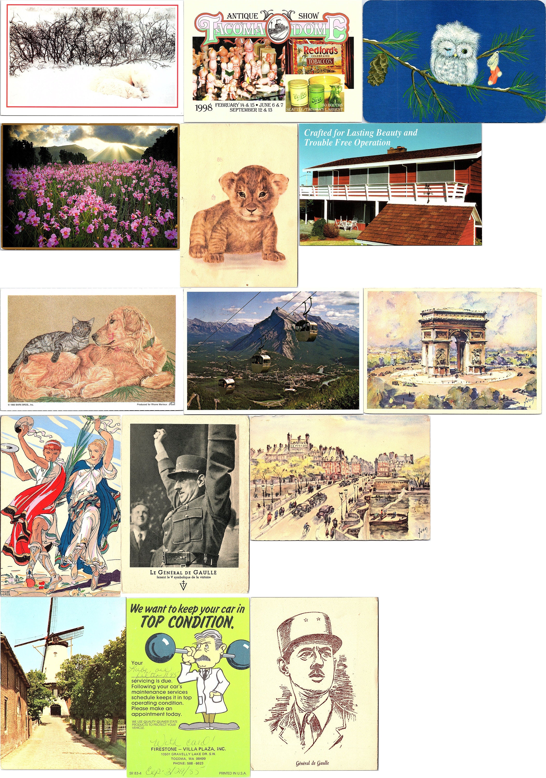 150++ Vintage Postcards Continental Size Wide Variety of Views Scenes ...
