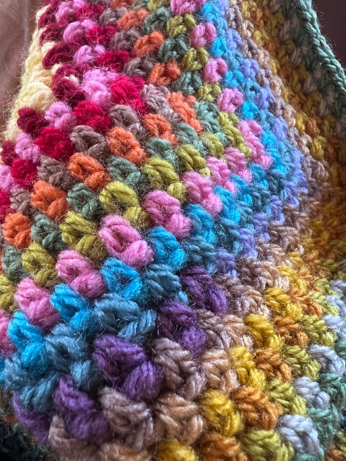 Make Your Own Moss Stitch Rectangular Blanket and Magic Yarn Ball - Etsy