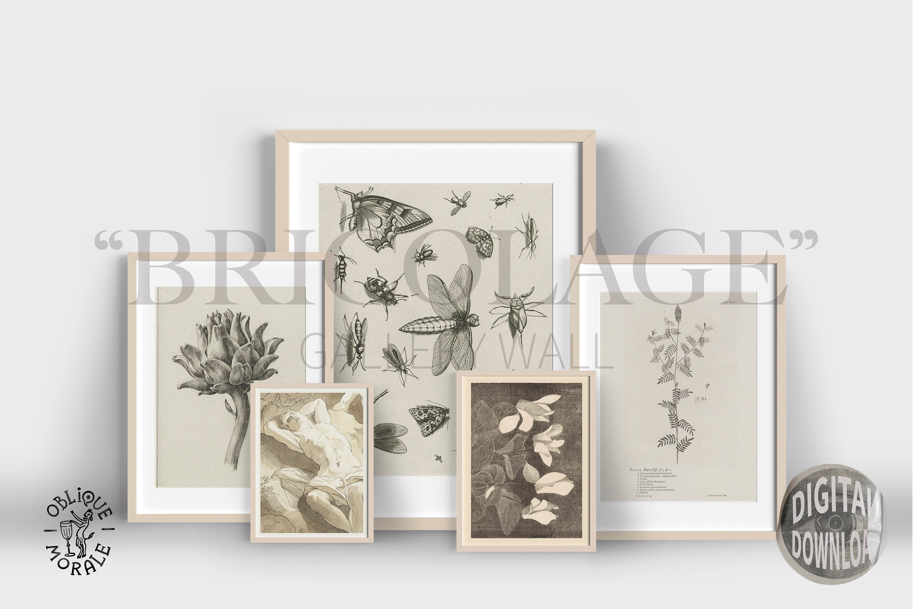 Bricolage Printable Vintage Gallery Wall / Vintage Gallery Wall Print ...