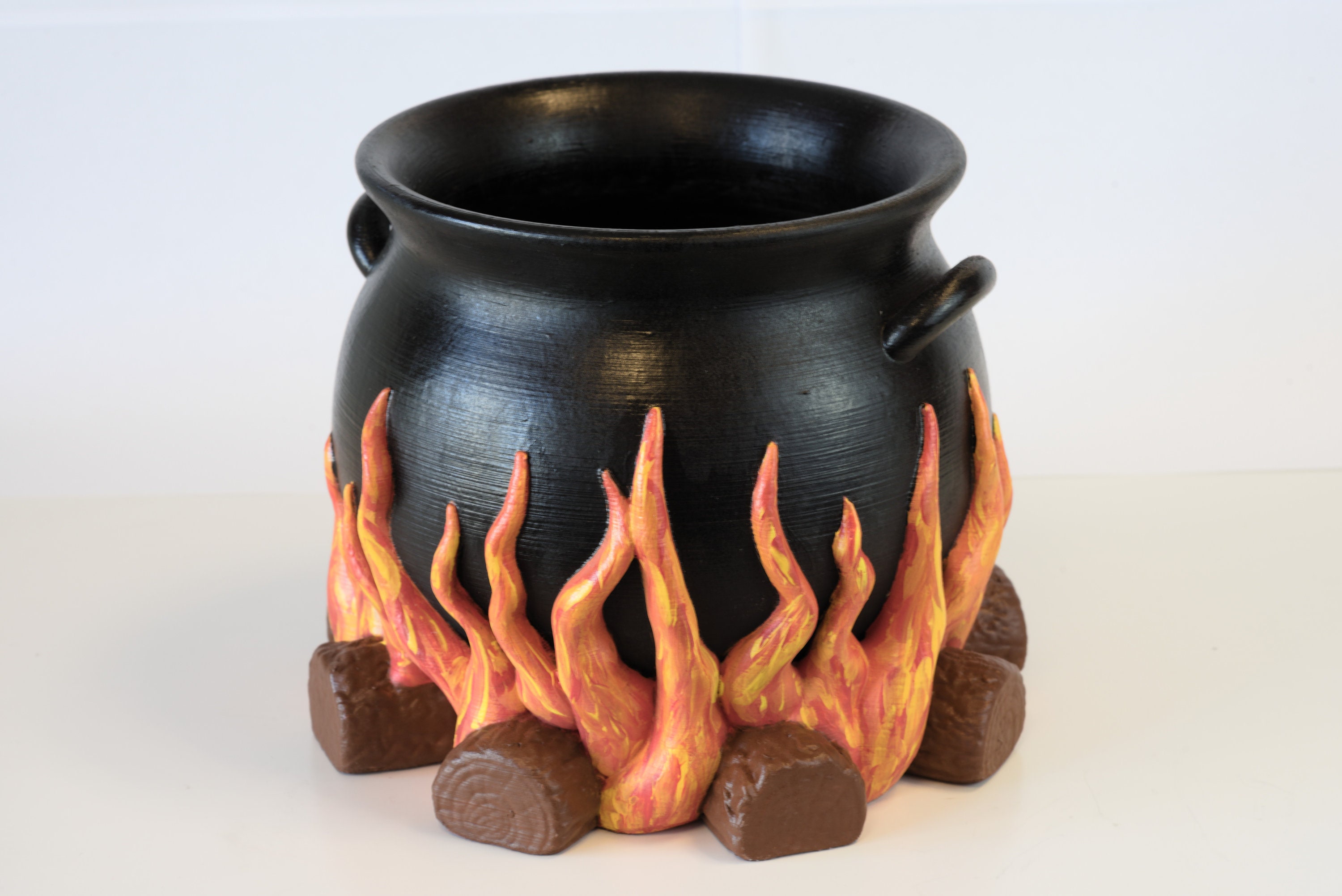 Paint Your Own Art for Halloween: Flaming Cauldron and Booh the Ghost ...
