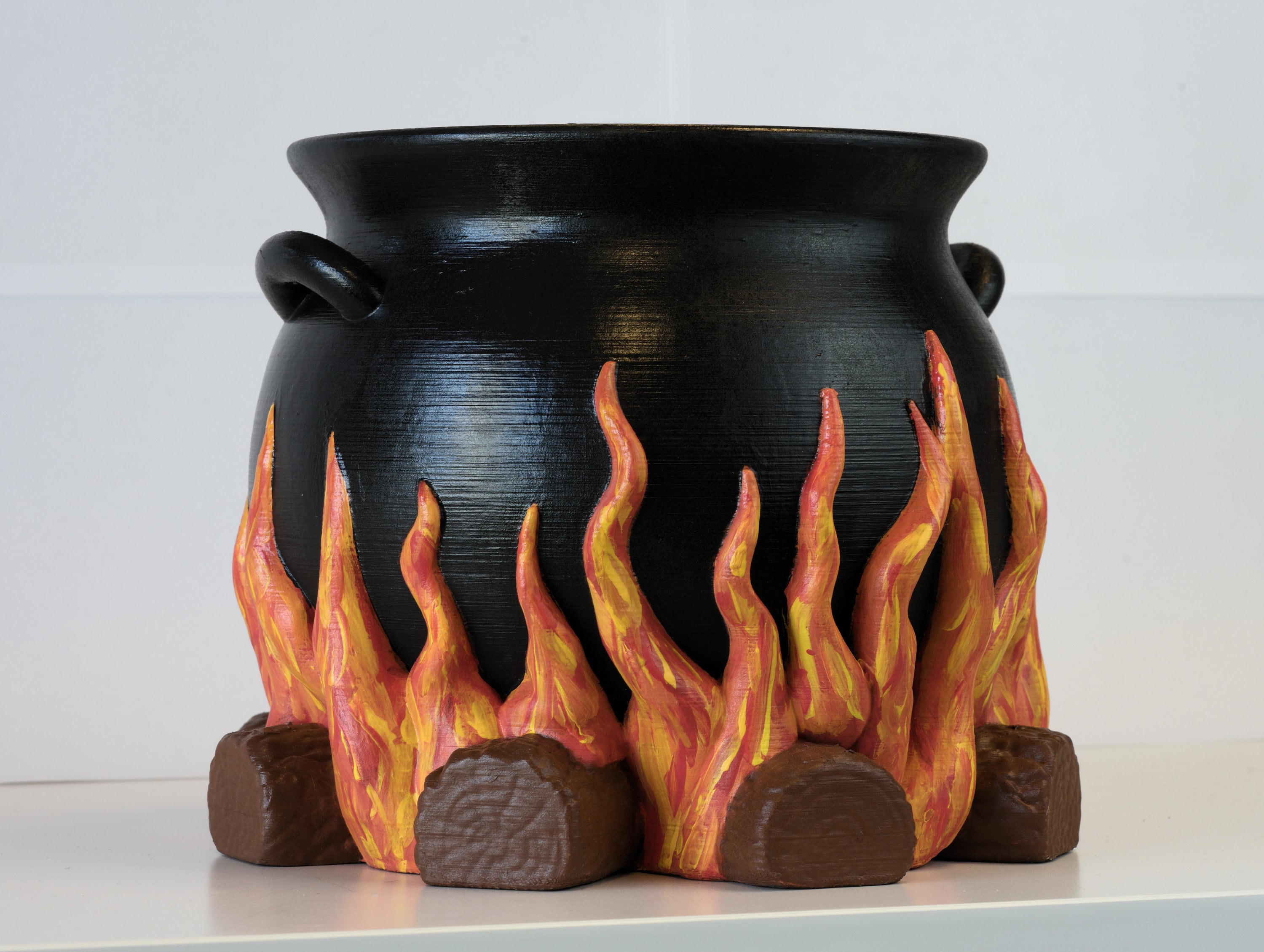Paint Your Own Art for Halloween: Flaming Cauldron and Booh the Ghost ...