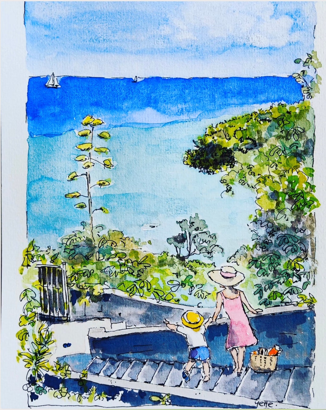 Wonderful View Watercolor - Etsy
