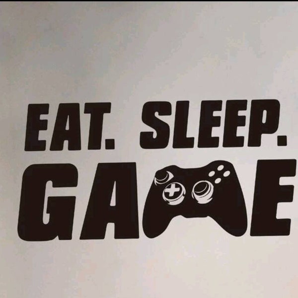 Eat Sleep Game Decal - Etsy