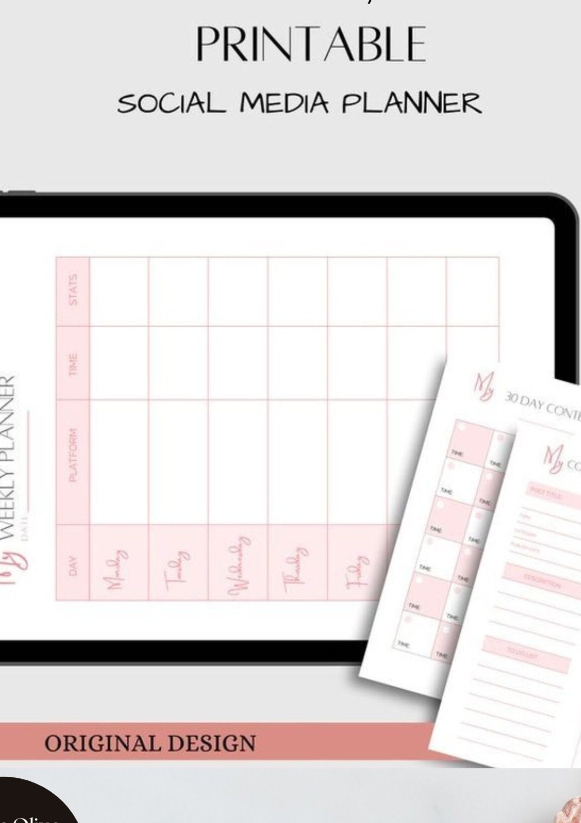 The True Social Media Planner, Social Media Content Guide, Printable ...