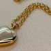 14k Solid Gold Heart Locket Necklace With Rolo Chain - Etsy
