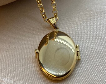 14k Solid Gold Locket - Etsy