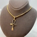 14K Gold Ankh Cross ,gold Ankh Cross ,gold Ankh Cross Pendant, Ankh ...