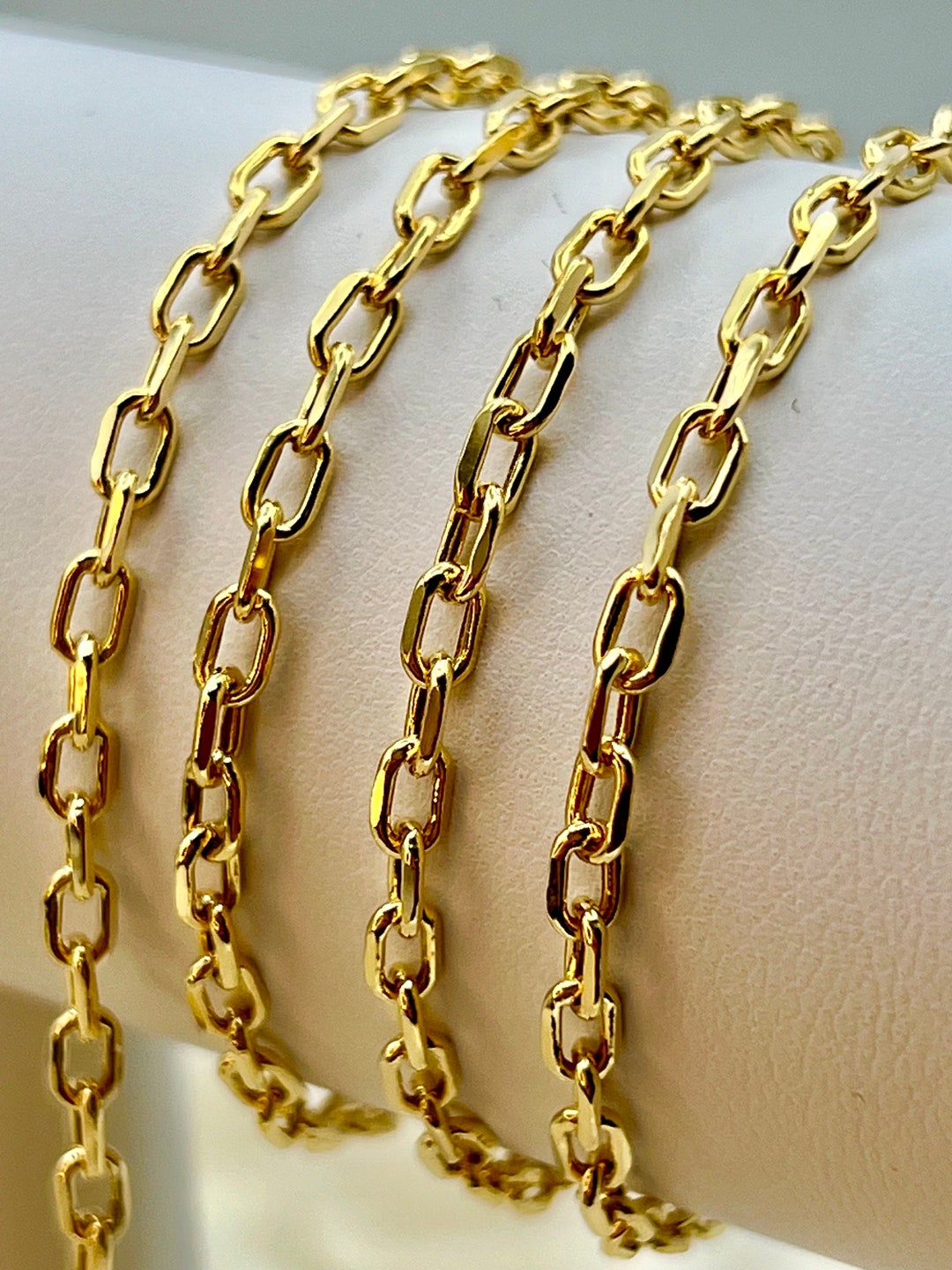14k Gold Cable Chain, Gold Cable Chain,14k Trending Chain,14k Real Gold ...
