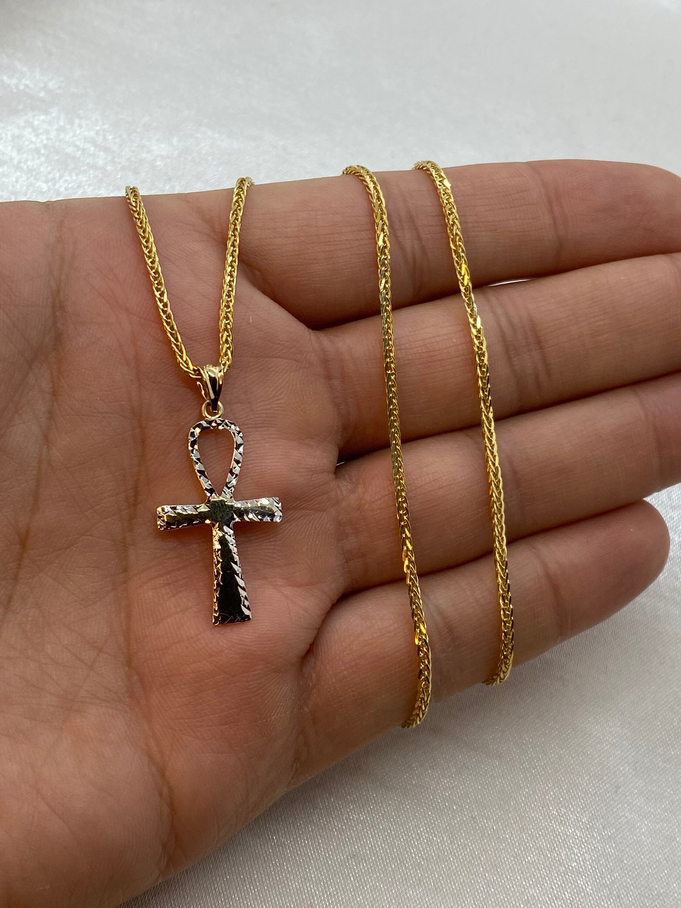 14K Gold Ankh Cross ,gold Ankh Cross ,gold Ankh Cross Pendant, Ankh ...