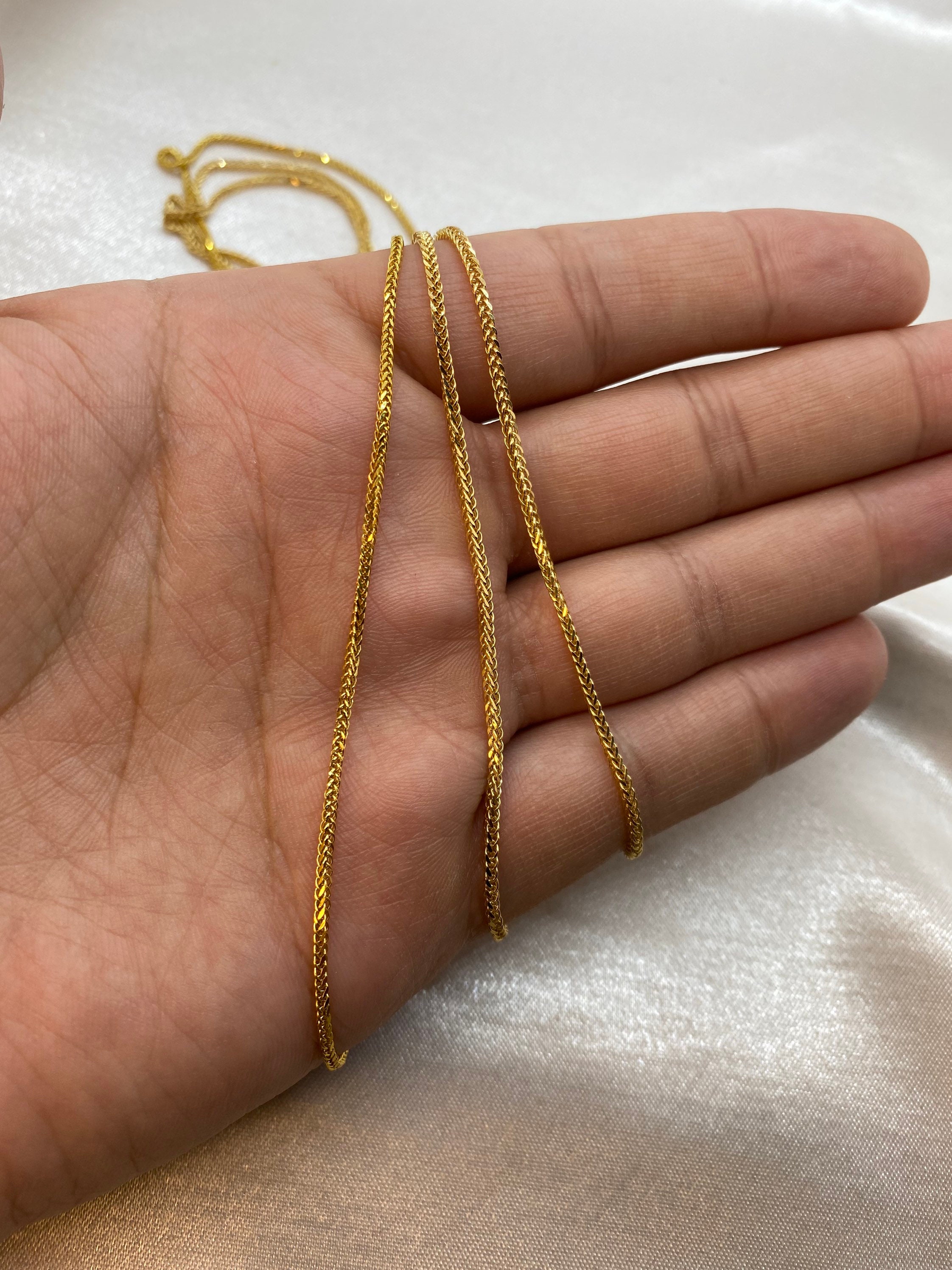 18k Gold Foxtail Chain Foxtail Chain Foxtail Necklace - Etsy Canada
