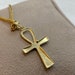 14K Gold Ankh Cross ,gold Ankh Cross ,gold Ankh Cross Pendant, Ankh ...