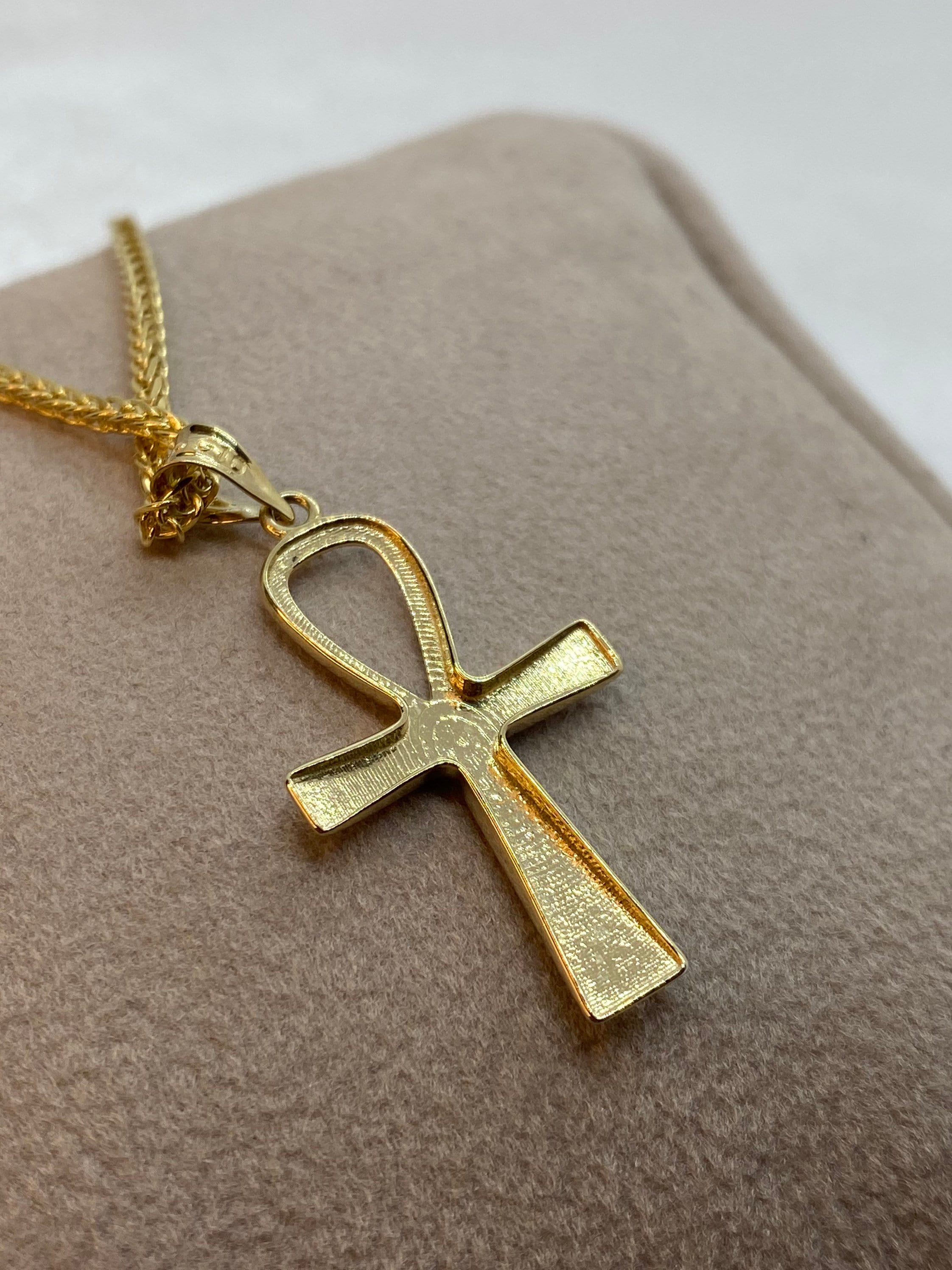 14K Gold Ankh Cross ,gold Ankh Cross ,gold Ankh Cross Pendant, Ankh ...