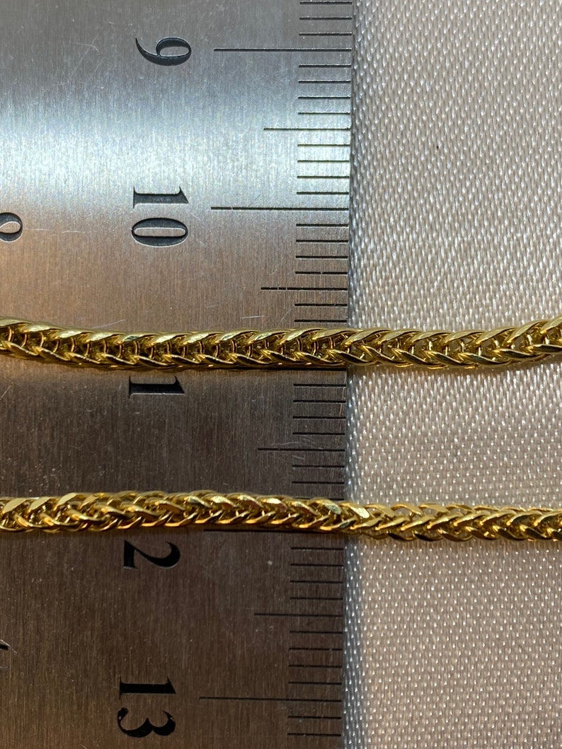 18k Gold Foxtail Chain Necklace: Trending Gift for Her/him - Etsy