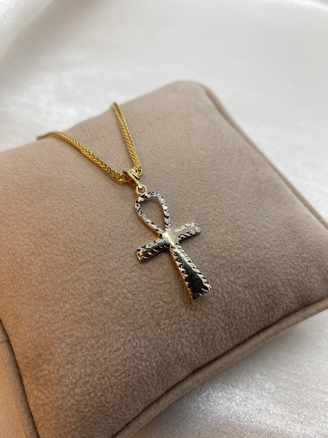 14K Gold Ankh Cross ,gold Ankh Cross ,gold Ankh Cross Pendant, Ankh ...