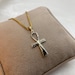 14K Gold Ankh Cross ,gold Ankh Cross ,gold Ankh Cross Pendant, Ankh ...